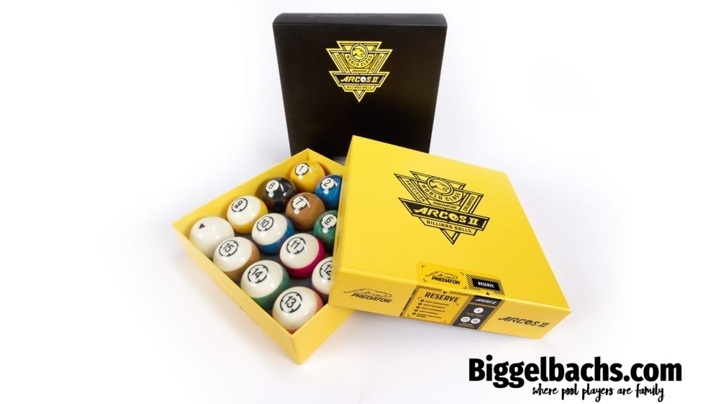 Predator Arcos II Reserve Pool Ball Set | Biggelbachs