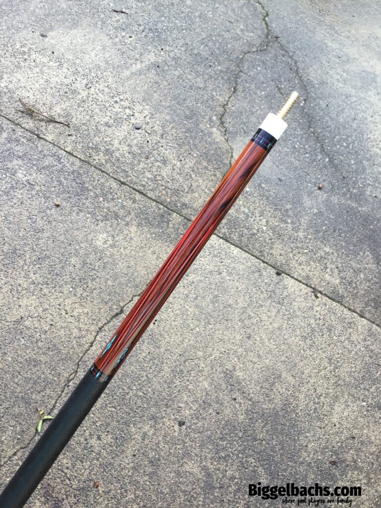 PK (Cocobolo/Flame Veneers) Pool Cue | Biggelbachs