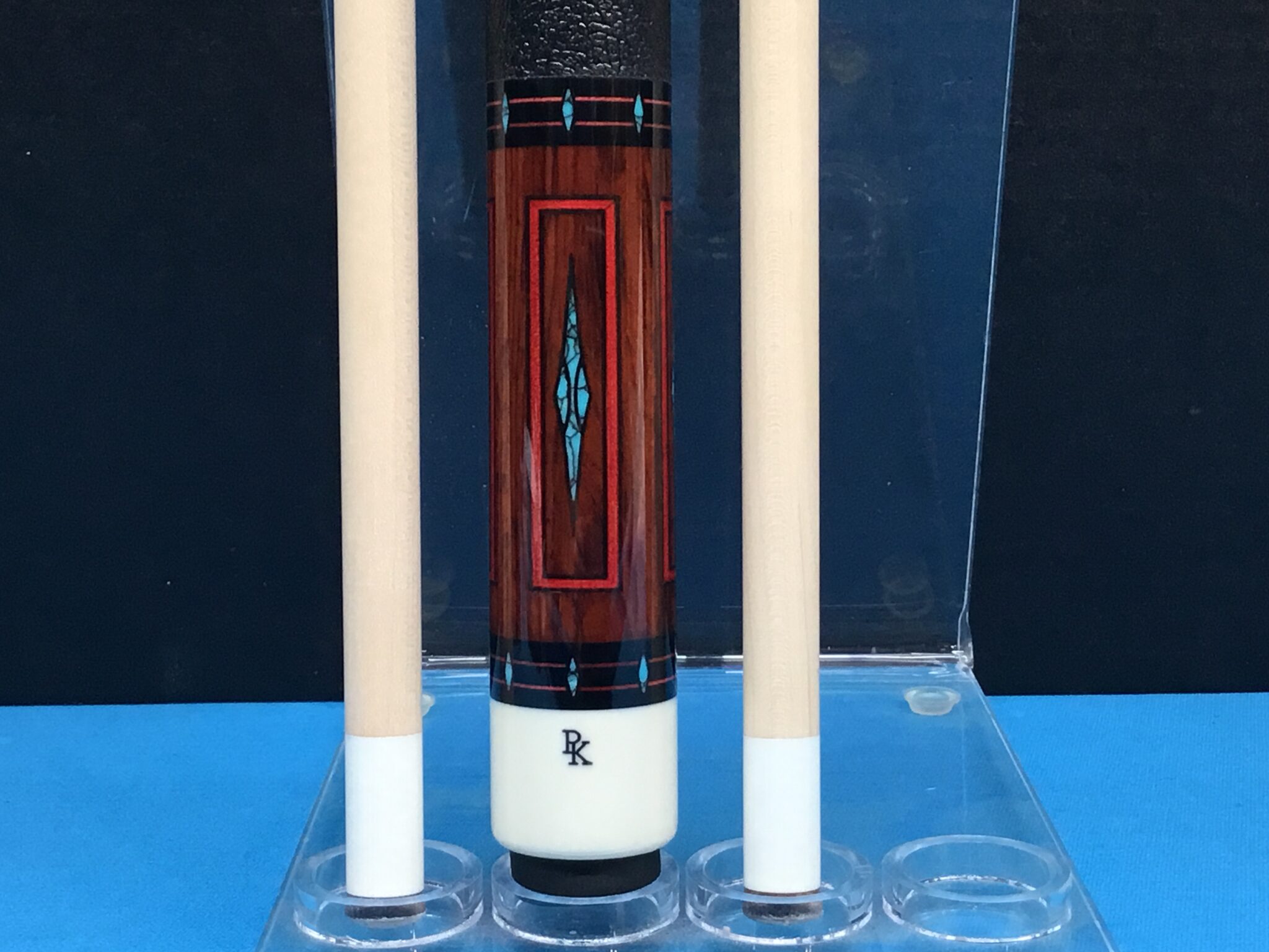 PK (Cocobolo/Flame Veneers) Pool Cue | Biggelbachs