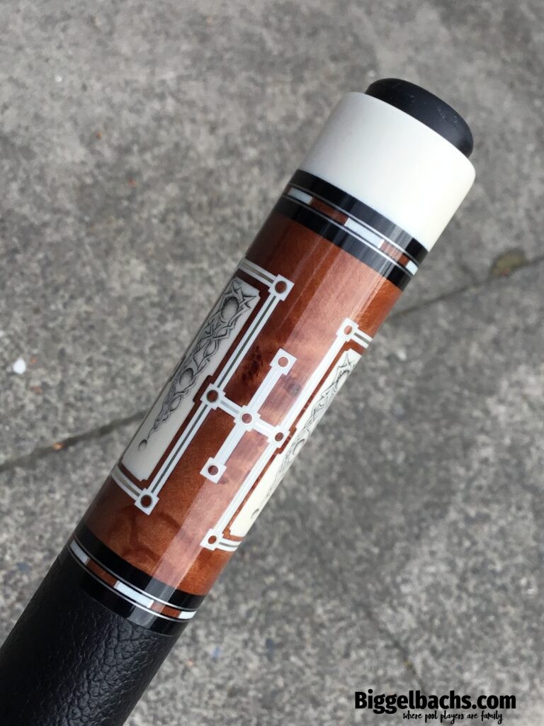 Nitti (Burl Box Scrimshaw) Pool Cue | Biggelbachs