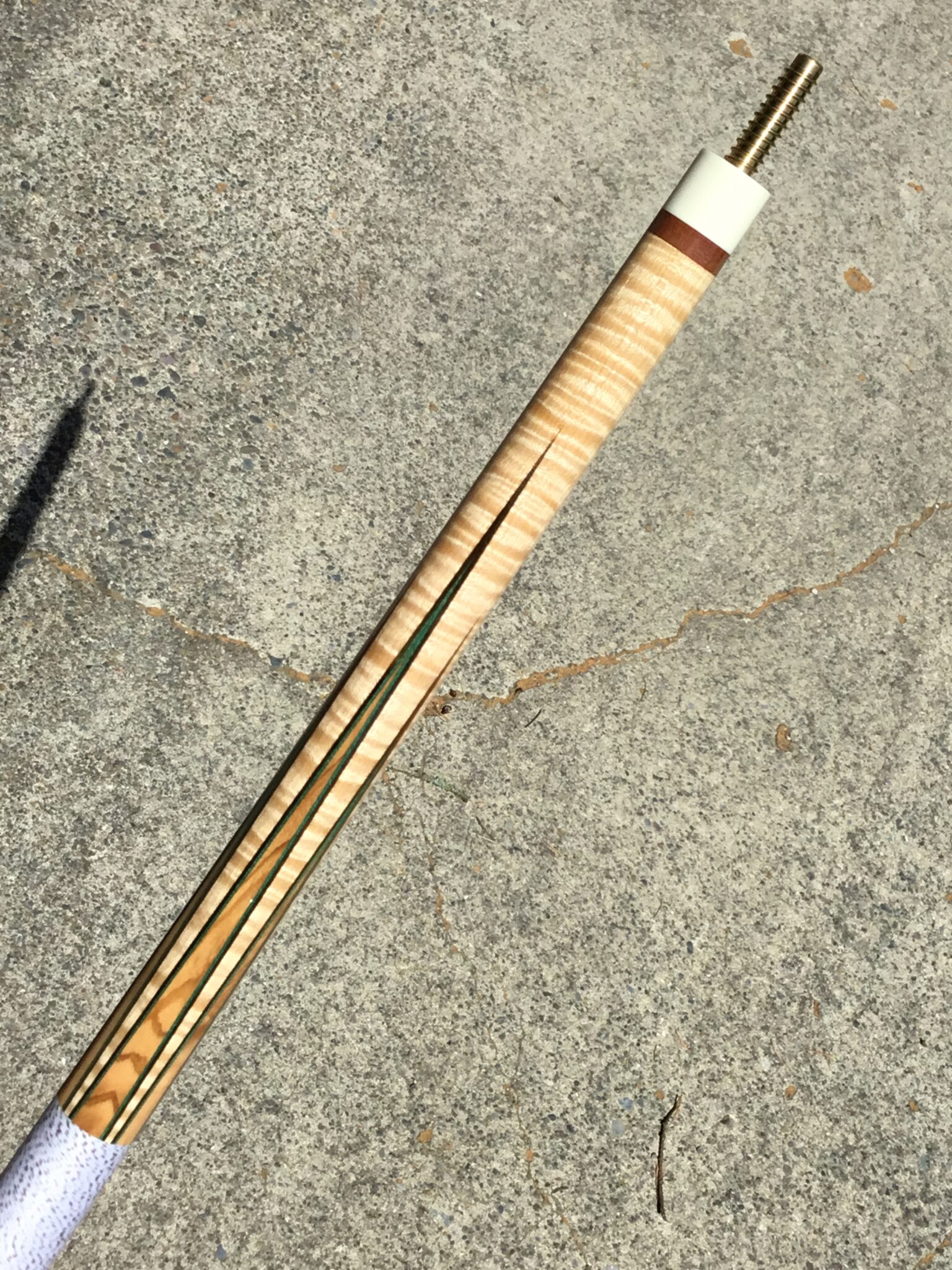 Jim Pierce (6-pt w/ Green Veneers) Pool Cue | Biggelbachs
