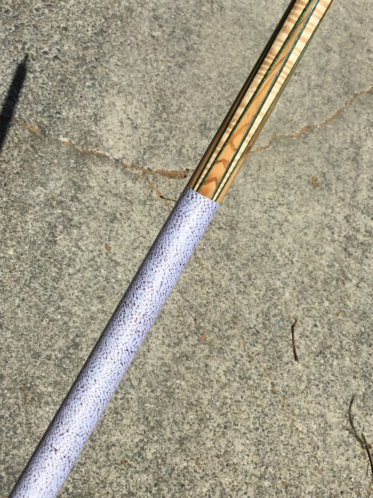 Jim Pierce (6-pt w/ Green Veneers) Pool Cue | Biggelbachs