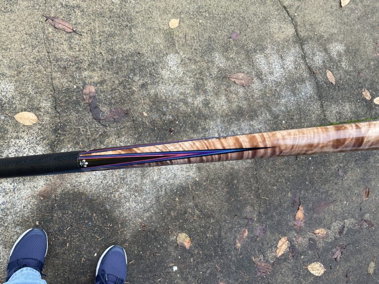 Bob Owen (Red and Blue Veneers) Pool Cue | Biggelbachs