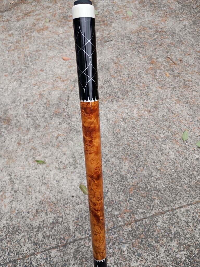 Vigus (Wrapless Brown Burl Handle) Pool Cue | Biggelbachs